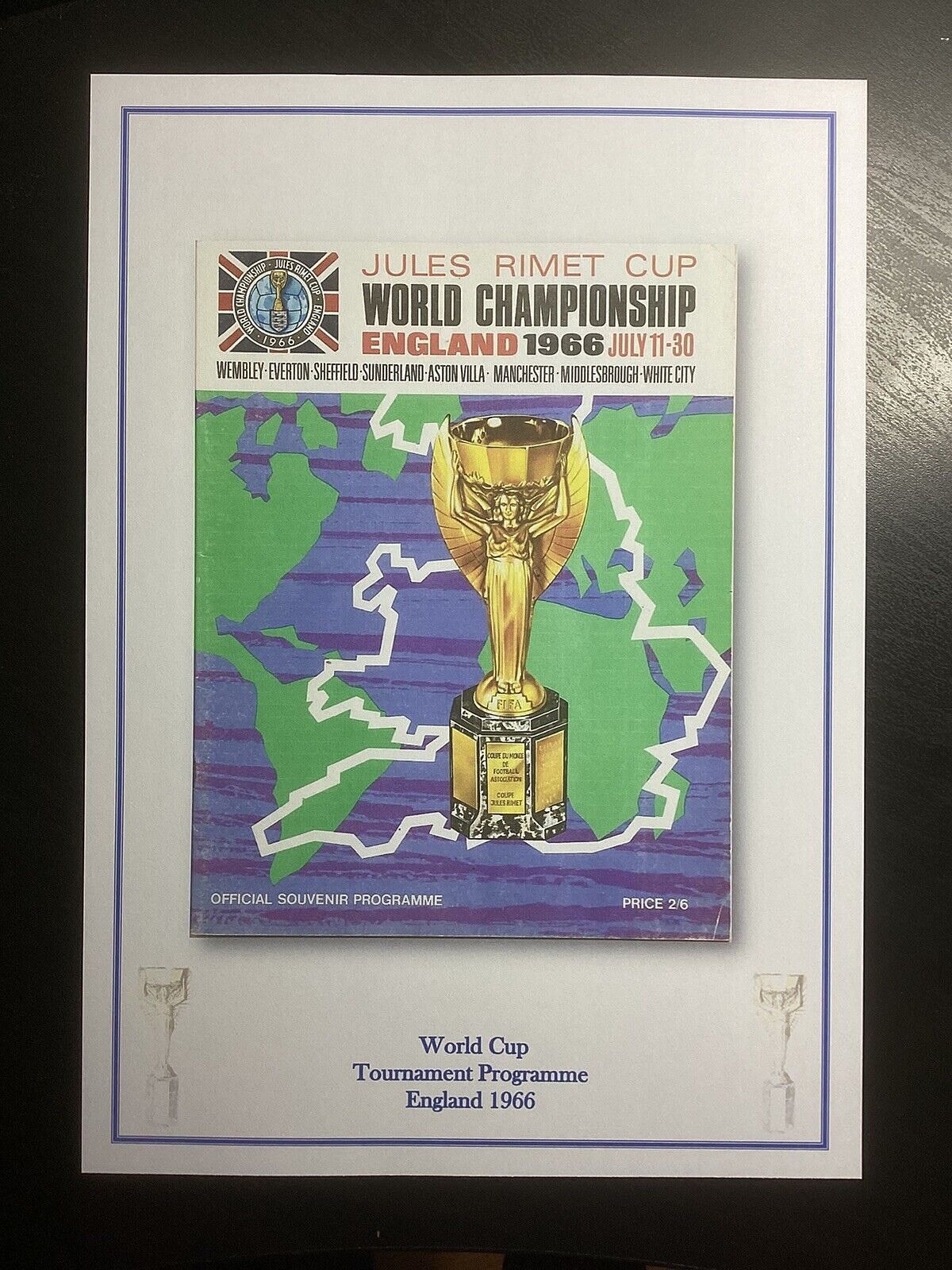 1966 England v West Germany World Cup Tournament Programme PRINT